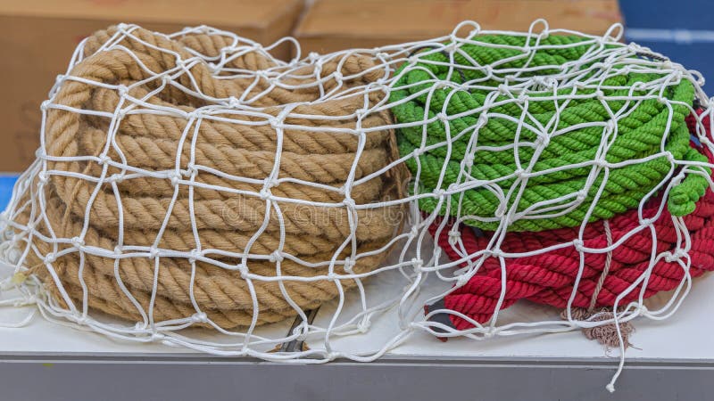 Ropes in Net stock photo. Image of serbia, green, transport - 246272006