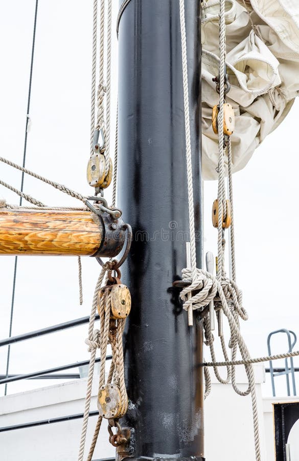 Ropes and Rigging stock photo. Image of cargo, nineteenth - 5725416