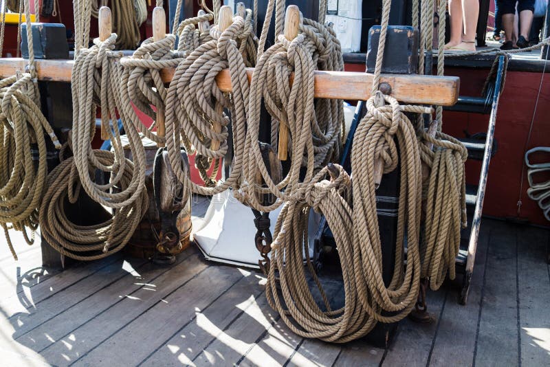 Ropes and Rigging stock photo. Image of cargo, nineteenth - 5725416