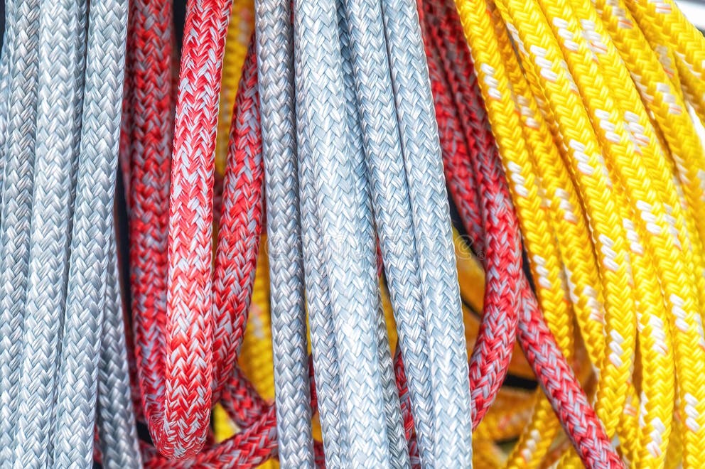 Ropes and Rigging on a Sail Ship Stock Photo - Image of cable ...