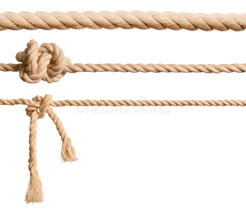 Knotted rope stock image. Image of repair, connection - 19465057