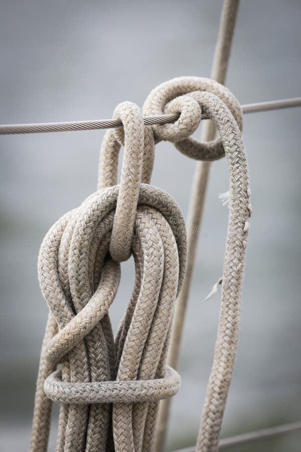Ropes on a ship stock image. Image of marine, nautical - 361173927