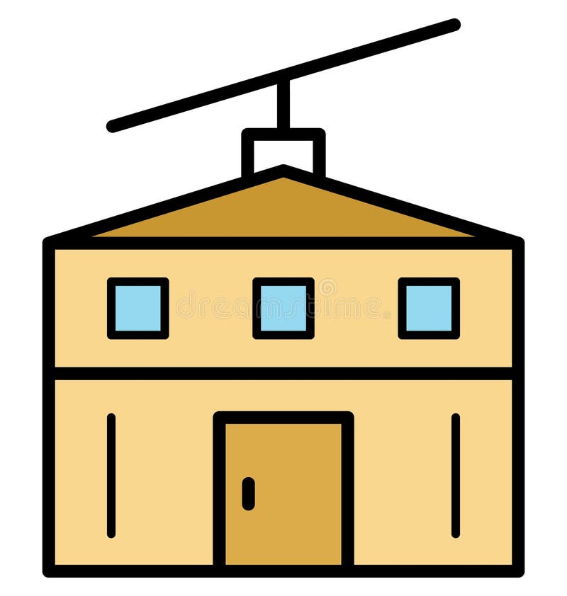 Ropeway Isolated Vector Icon that Can Be Easily Modified or Edit Stock ...