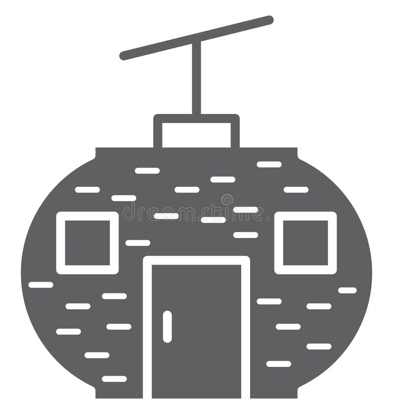 Ropeway Isolated Vector Icon that Can Be Easily Modified or Edit Stock ...