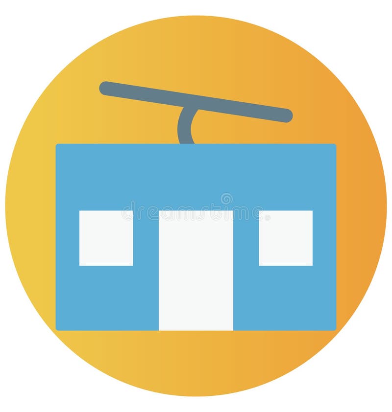 Ropeway Isolated Vector Icon Which Can Be Easily Edit or Modified Stock ...