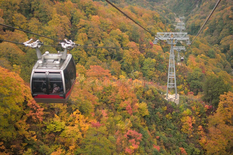 Ropeway Lift Station at Tanigawadake Ropeway Stock Photo - Image of ...