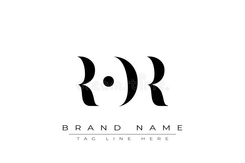 ROR Abstract Letter Logo Design Stock Vector - Illustration of vector ...