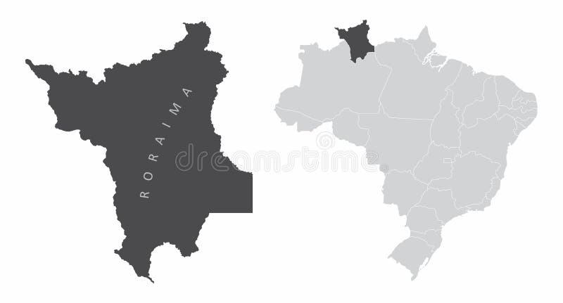 Roraima State Brazil stock illustration. Illustration of line - 188538076