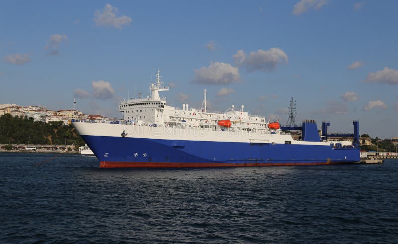 Roro Ship stock image. Image of roro, shipping, rolloff - 34019251