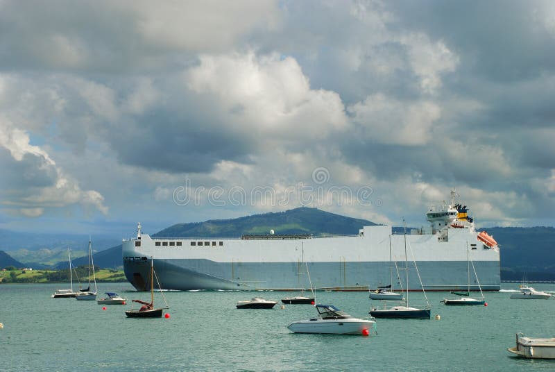 RORO vessel stock photo. Image of harbor, large, port - 43053806