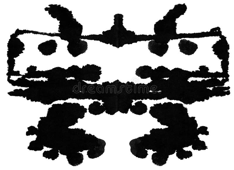 Rorschach-Test stock abbildung. Illustration von tintenkleks - 80233237