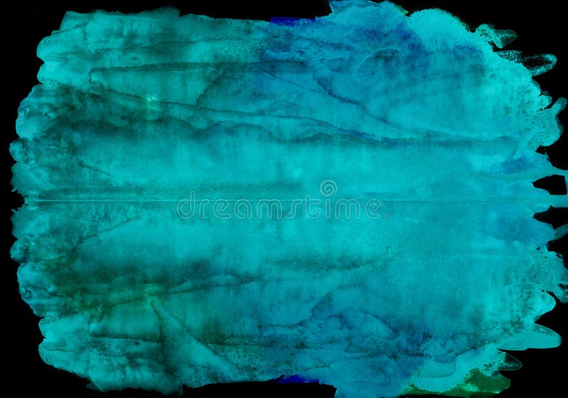 Rorschach Test Blue Black Bright Paint in Monotype Technique, Abstract ...