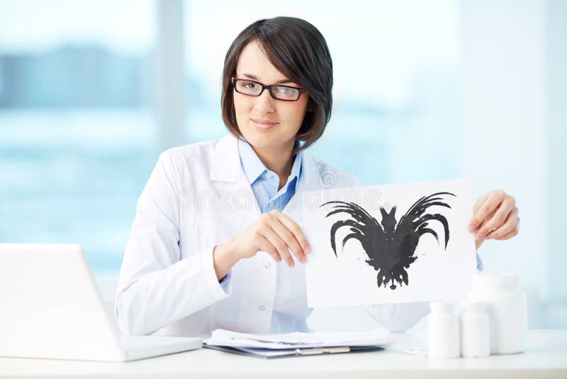Rorschach test stock photo. Image of drawing, medicine - 33079006