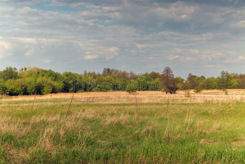 Ros River Valley Summer Rural Landscape, Ukraine Stock Image - Image of ...