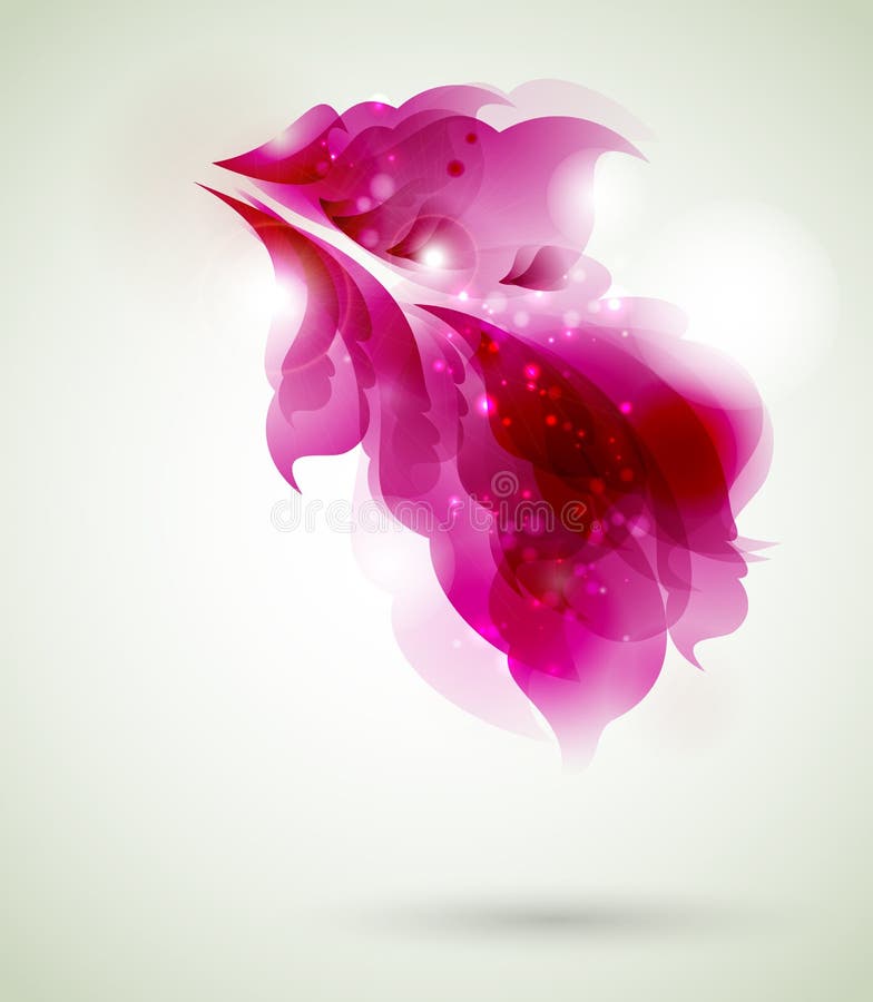 Rosa abstracto ilustración del vector. Ilustración de concepto - 37029527