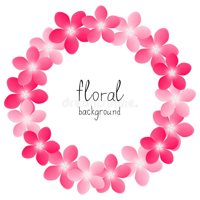 Rosa blomram vektor illustrationer. Illustration av bakgrund - 37482828