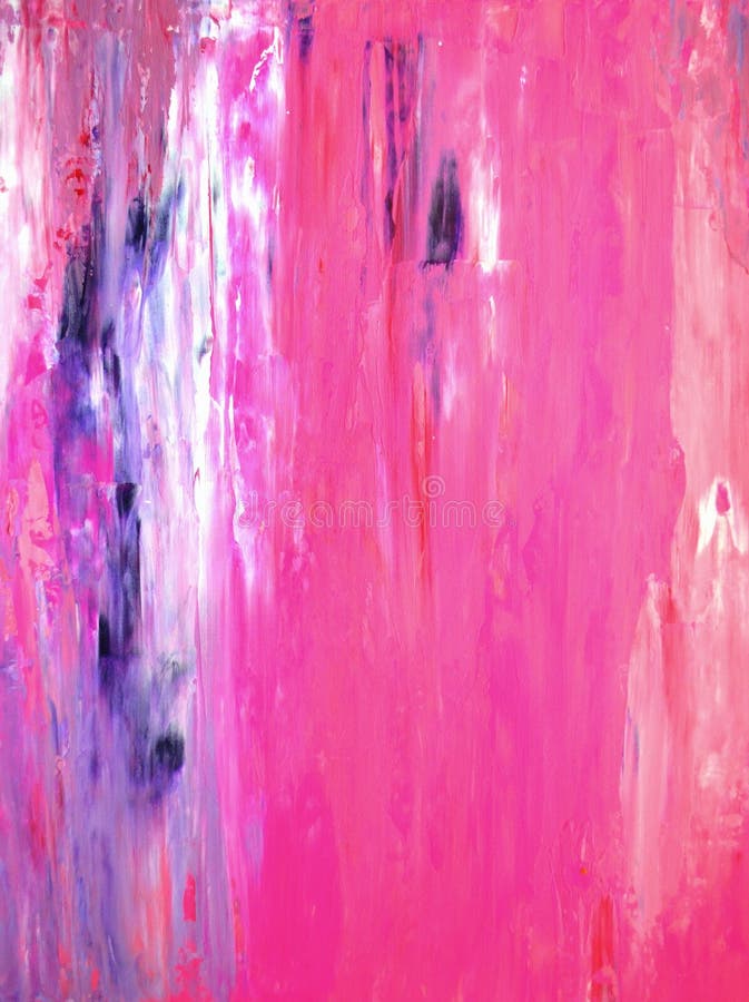 Cor-de-rosa E Pintura Roxa Da Arte Abstrata Imagem de Stock - Imagem de ...