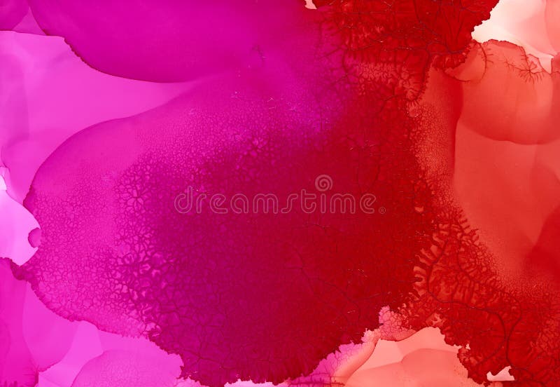 Rosa helles Rot mit Sprung stock abbildung. Illustration von pinsel ...