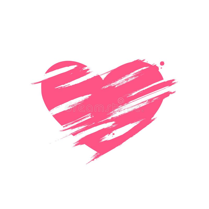 Rosa Herz-Objekt Mit Drei Herzen, Die Sich Bewegen Vektor Abbildung ...