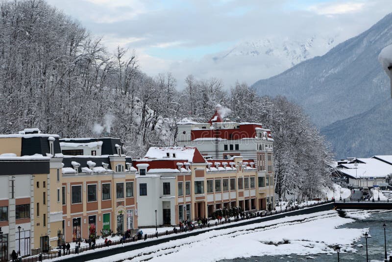 Rosa Khutor editorial image. Image of opening, merry - 80664055