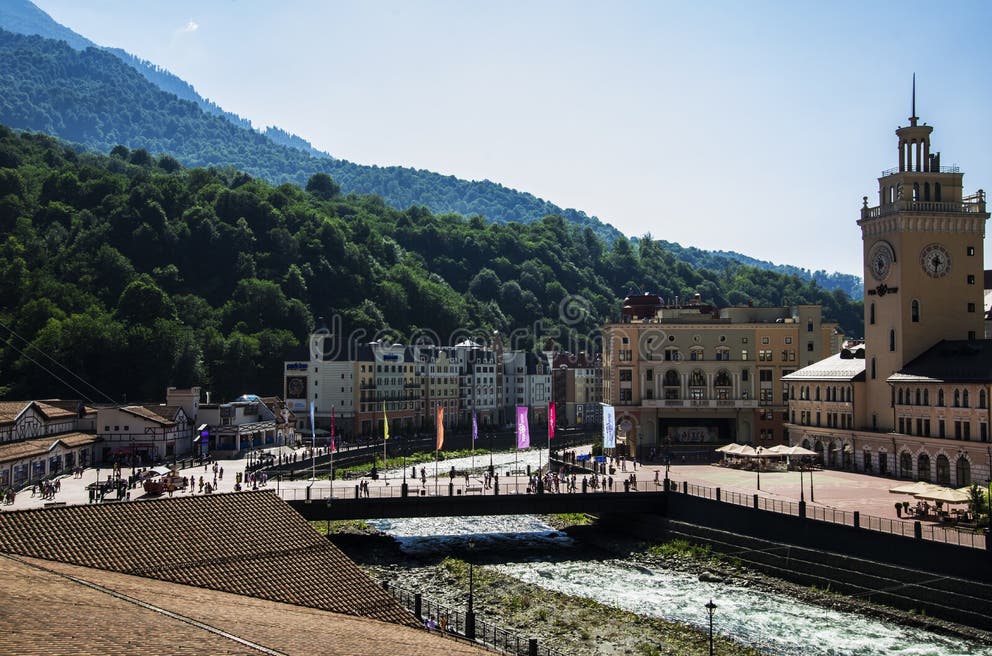 Rosa Khutor, Sochi editorial stock photo. Image of stones - 58632353