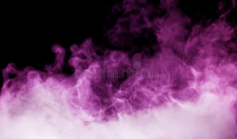 Rosa Rauch Auf Dem Schwarzen Hintergrund Stockfoto - Bild von bewegung ...