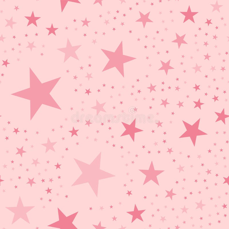 Rosa Stars Hintergrundmuster Stock Abbildung - Illustration von äußer ...