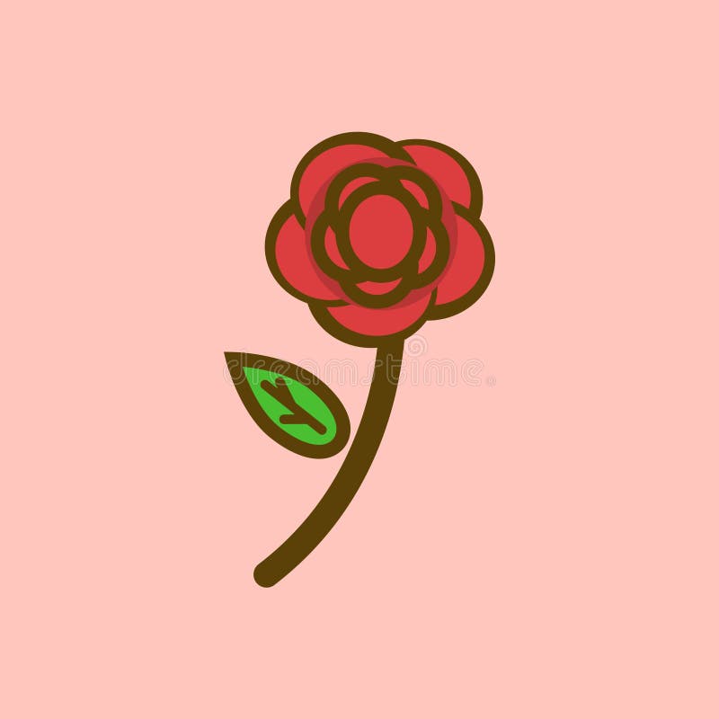 Rosa Symbol Som Isoleras I Bakgrund Vektor Illustrationer ...
