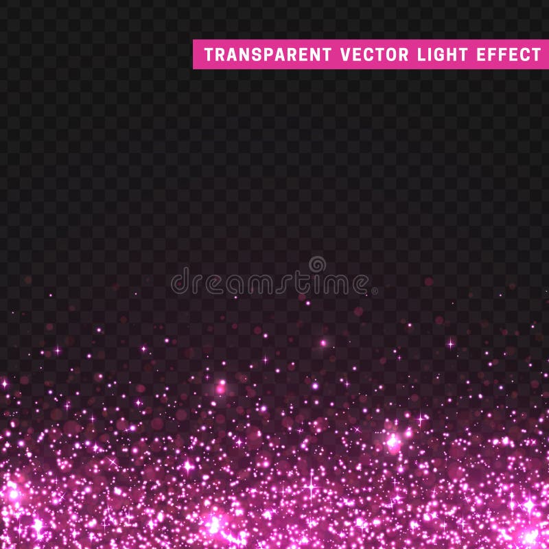 Rosa Trasparente Di Effetto Della Luce Di Vettore Illustrazione ...