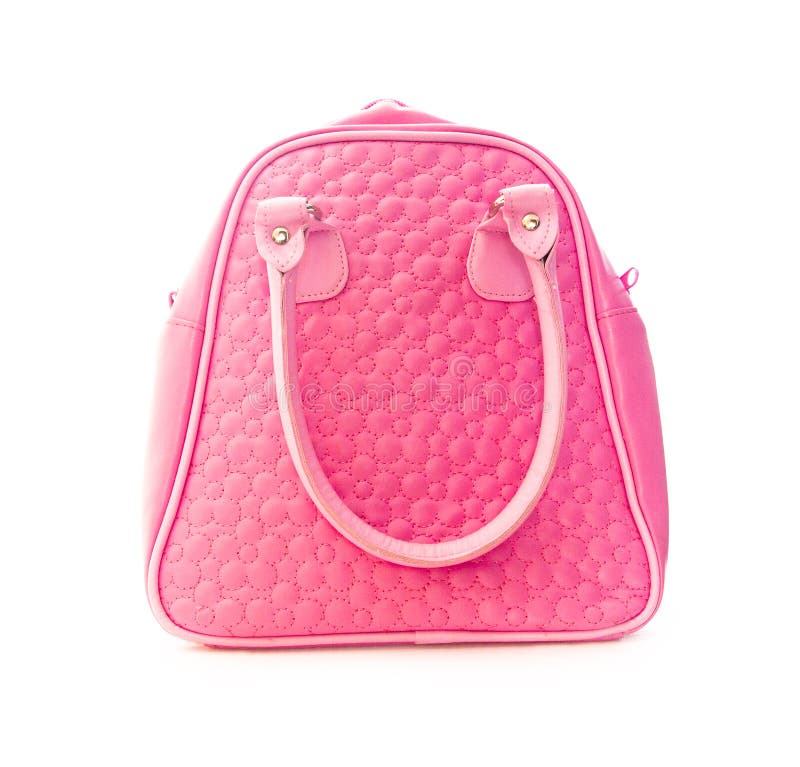 Rosa Handtasche und Federn stockfoto. Bild von geschenk - 175960922