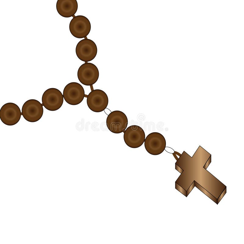 Rosario del vector ilustración del vector. Ilustración de biblioteca ...