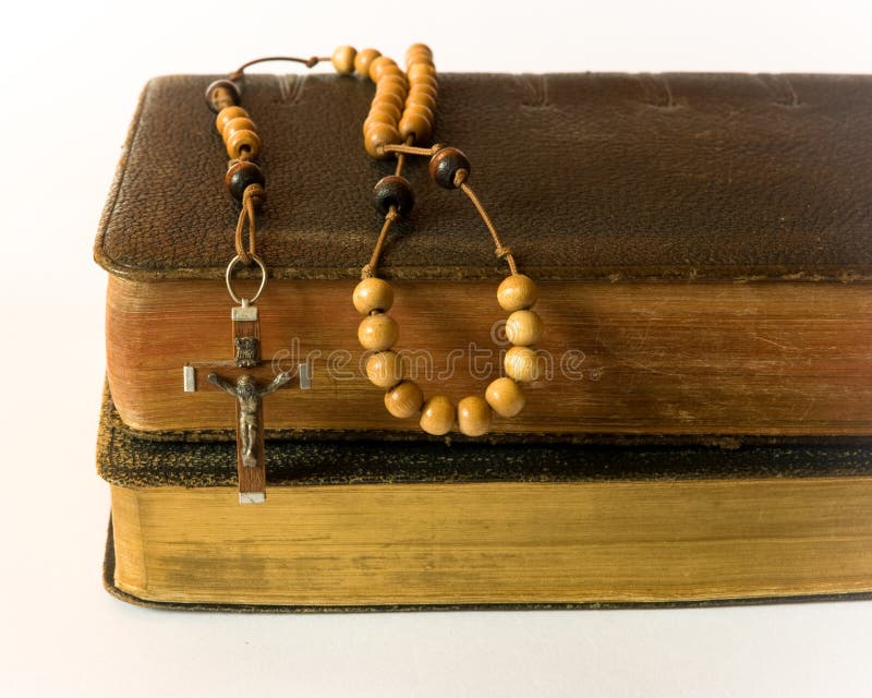Rosary beads and breviary stock photo. Image of prayer - 17910050