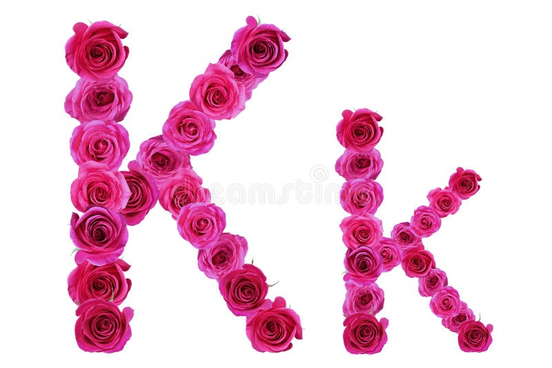 Letra K Con Las Rosas Fotos de stock - Fotos libres de regalías de ...