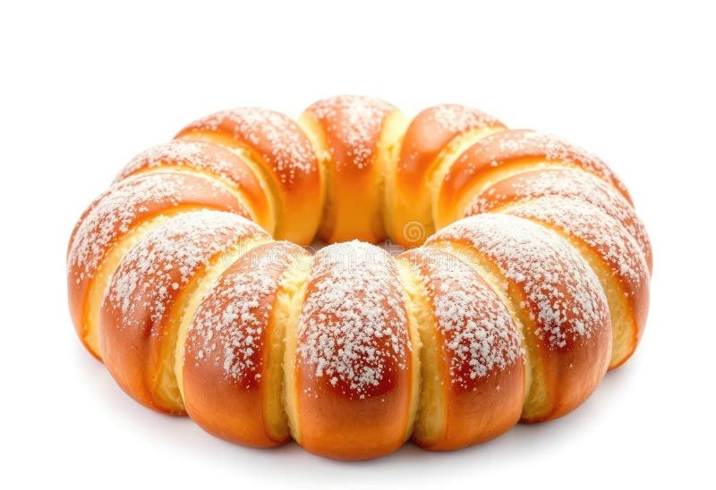 Rosca De Reyes, Mexican Three Kings Bread, Isolated Stock Illustration ...