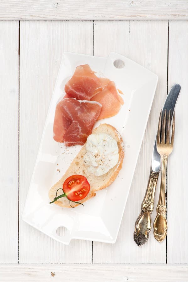 Rosciutto Ham and Boiled Egg Stock Image - Image of hamon, cooked: 49844351