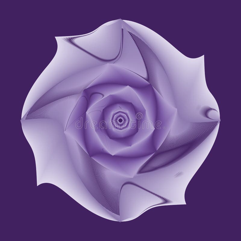 Rose. Abstract Linear Colored Spiral Background Stock Vector ...