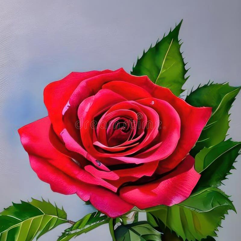 Rose. AI generated stock illustration. Illustration of elegance - 268351969