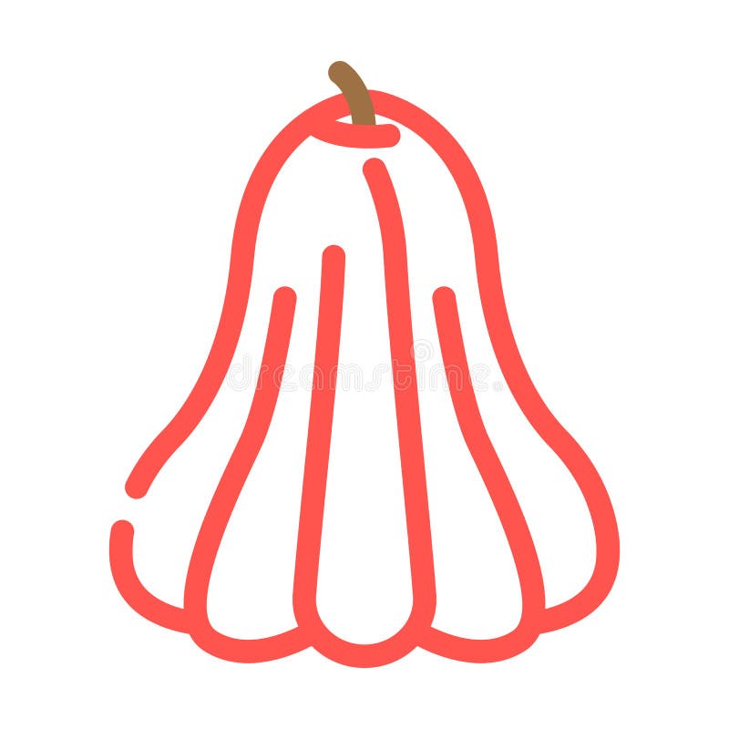 Rose Apple Color Icon Vector Illustration Stock Vector - Illustration ...