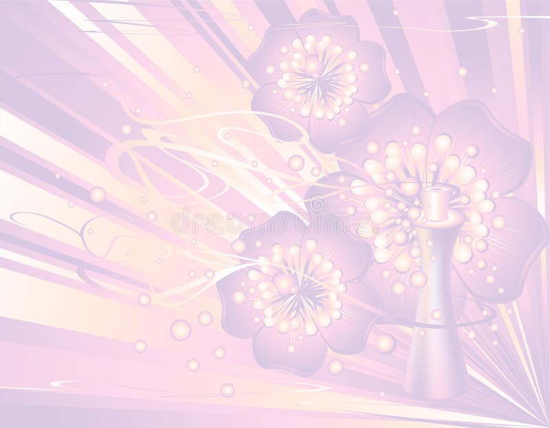 Rose aroma stock vector. Illustration of female, beauty - 12715921