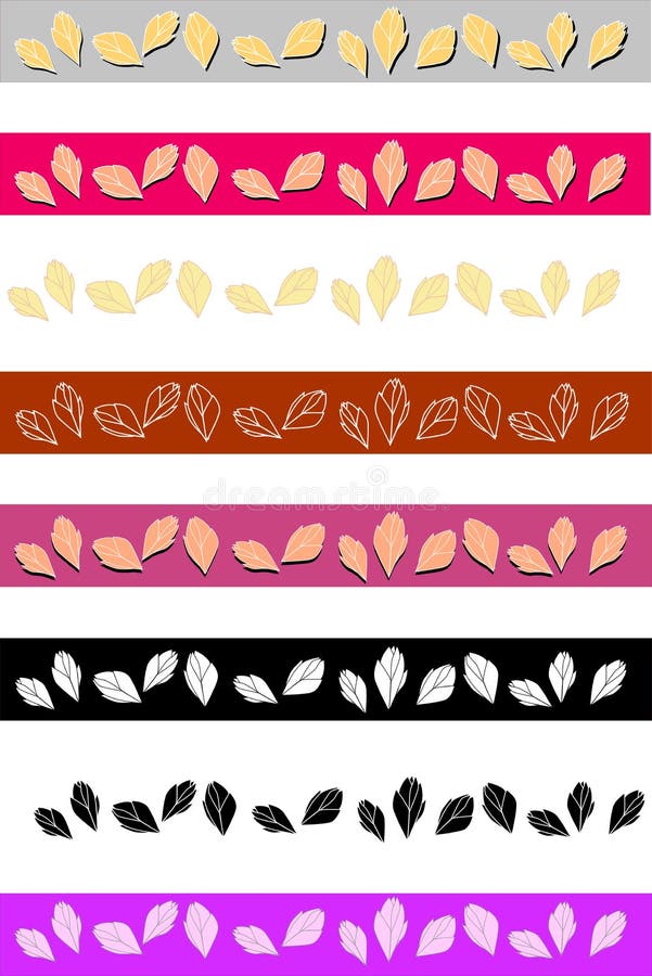 Rose buds border template stock illustration. Illustration of header ...