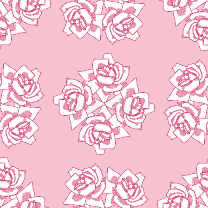 Rose Repeating Pattern Stock Illustrations – 5,165 Rose Repeating ...