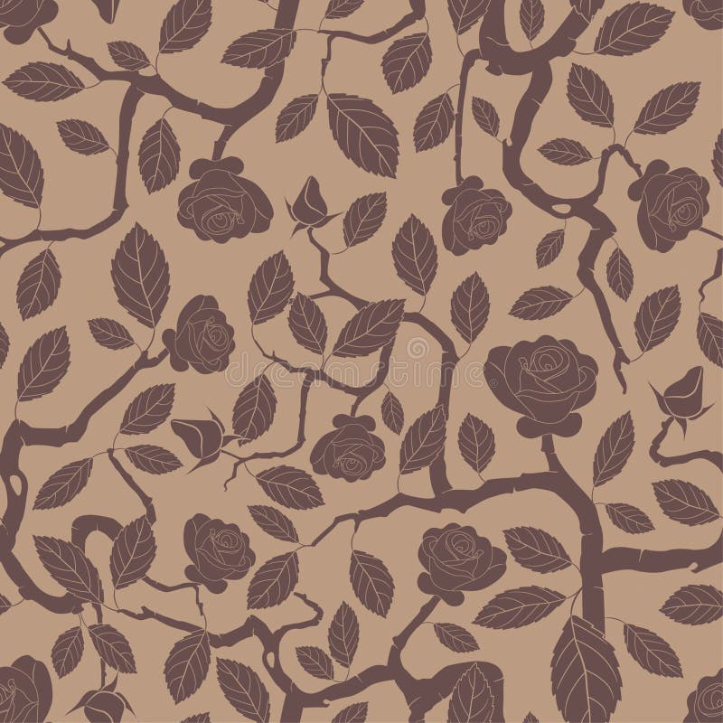 Rose-bush stock vector. Illustration of ornate, decoration - 5263450