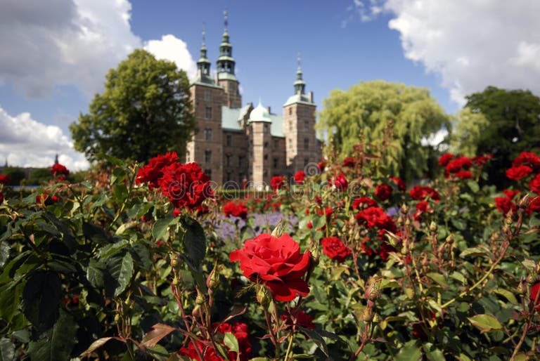 Rose and castle stock image. Image of horizontal, copenhagen - 10263921