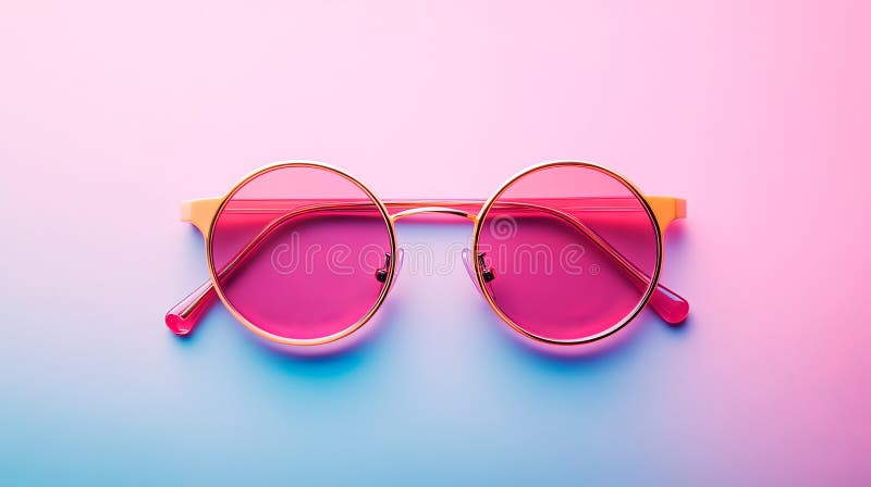 Rose - Colored Glasses Symbolize Naivety Stock Image - Image of eyewear ...