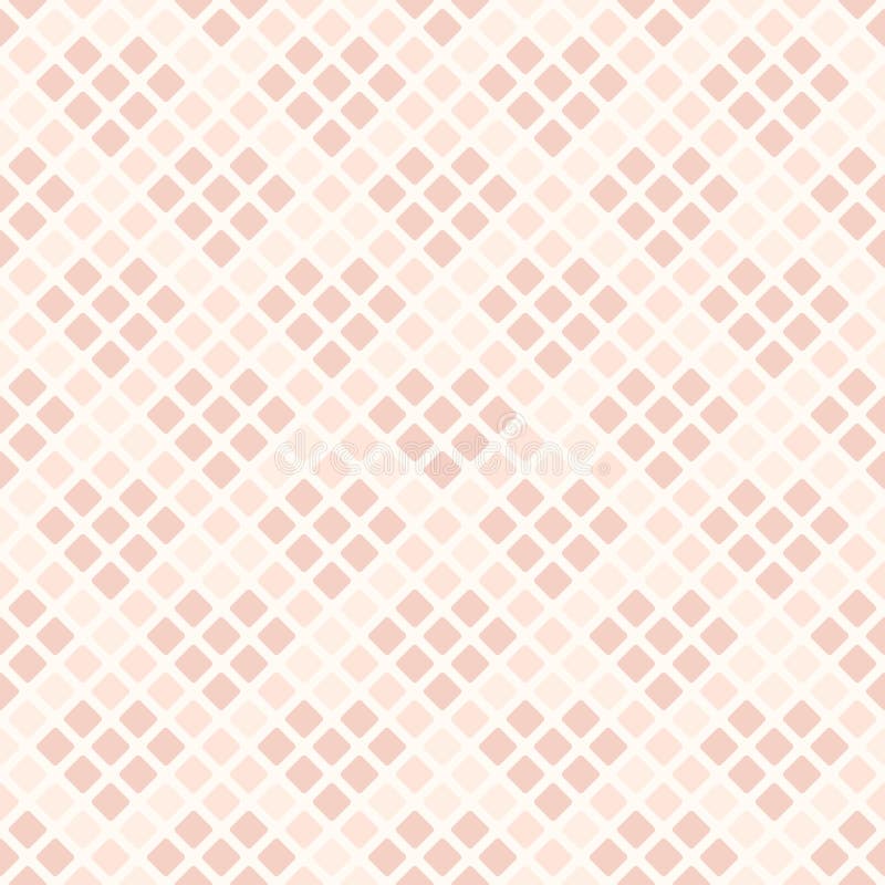 Rose Diamond Pattern. Seamless Vector Stock Vector - Illustration of ...