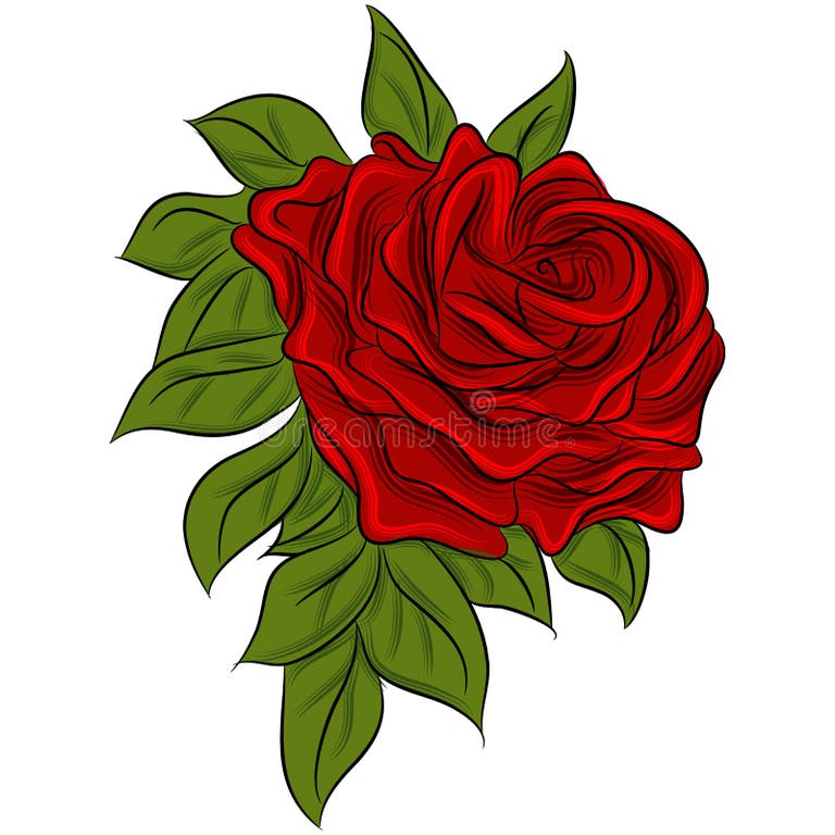 Rose Petal Drawing Stock Illustrations – 97,958 Rose Petal Drawing ...