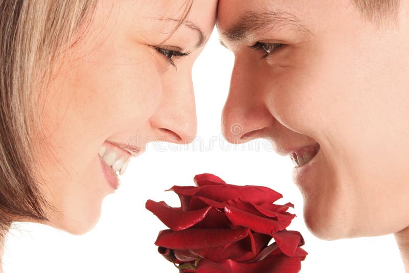 Rose and face stock image. Image of male, heterosexual - 13391483