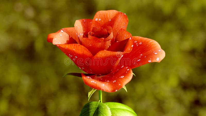 Red Rose Growth Stages. Flowers Plants Development. Rose Animation ...
