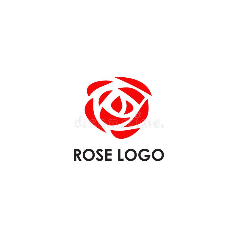Rose Flower Icon Logo Design Vector Template Stock Vector ...