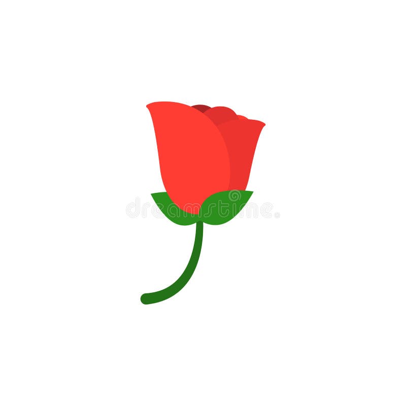 Rose flower icon stock illustration. Illustration of rose - 136633129